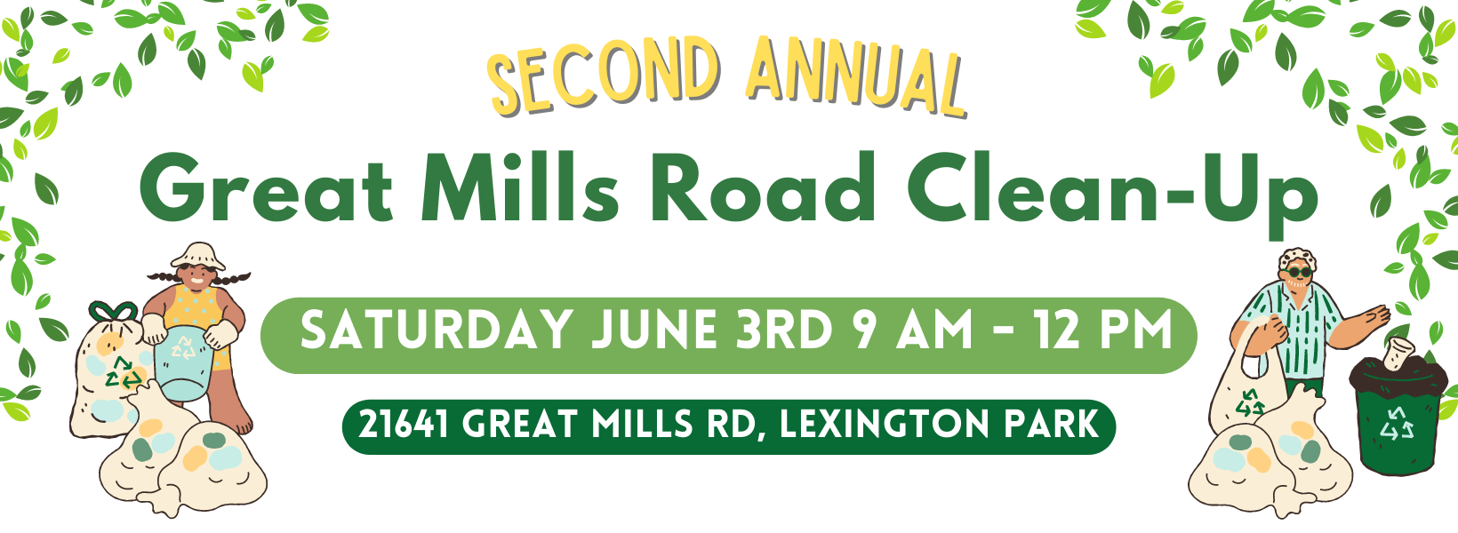 Call for Sponsors – 2nd Annual Great Mills Road Clean-Up – St. Mary’s CDC